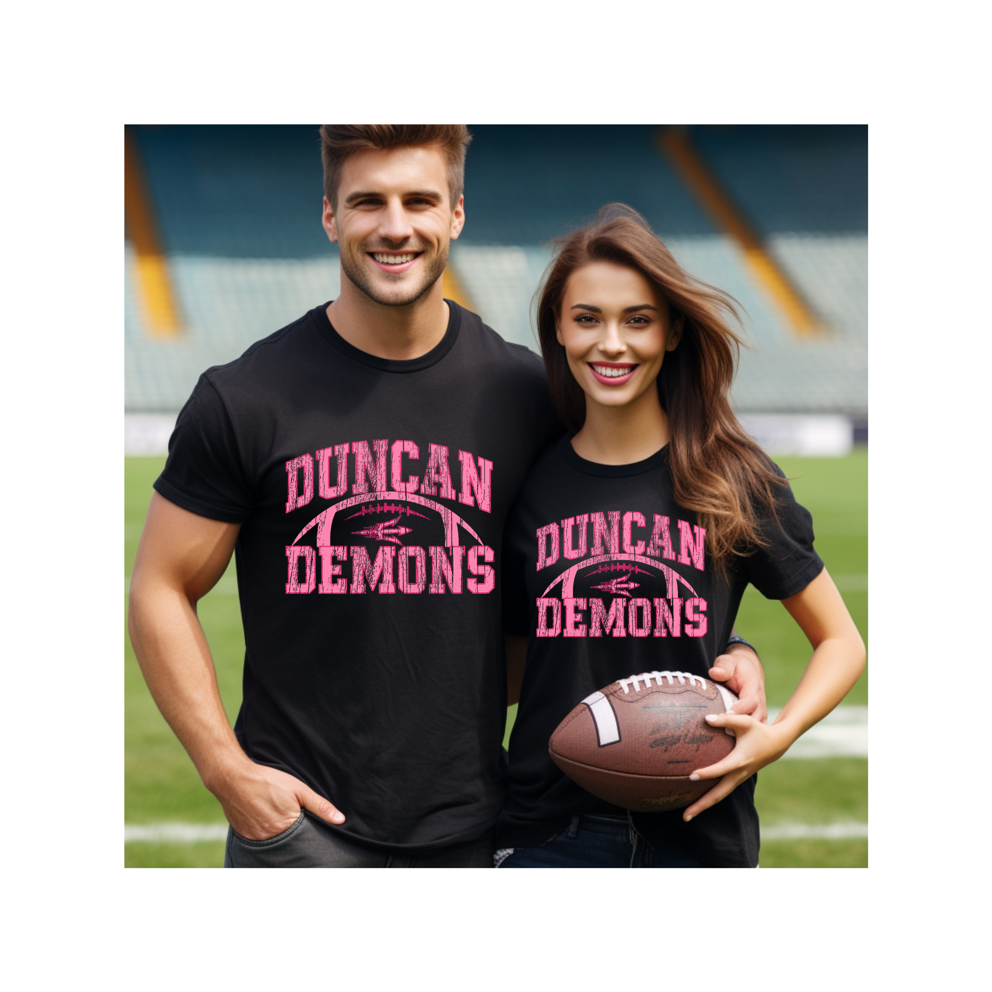 Duncan Demons PINK - The Red Tin | Custom Screen Printing & DTF Transfers